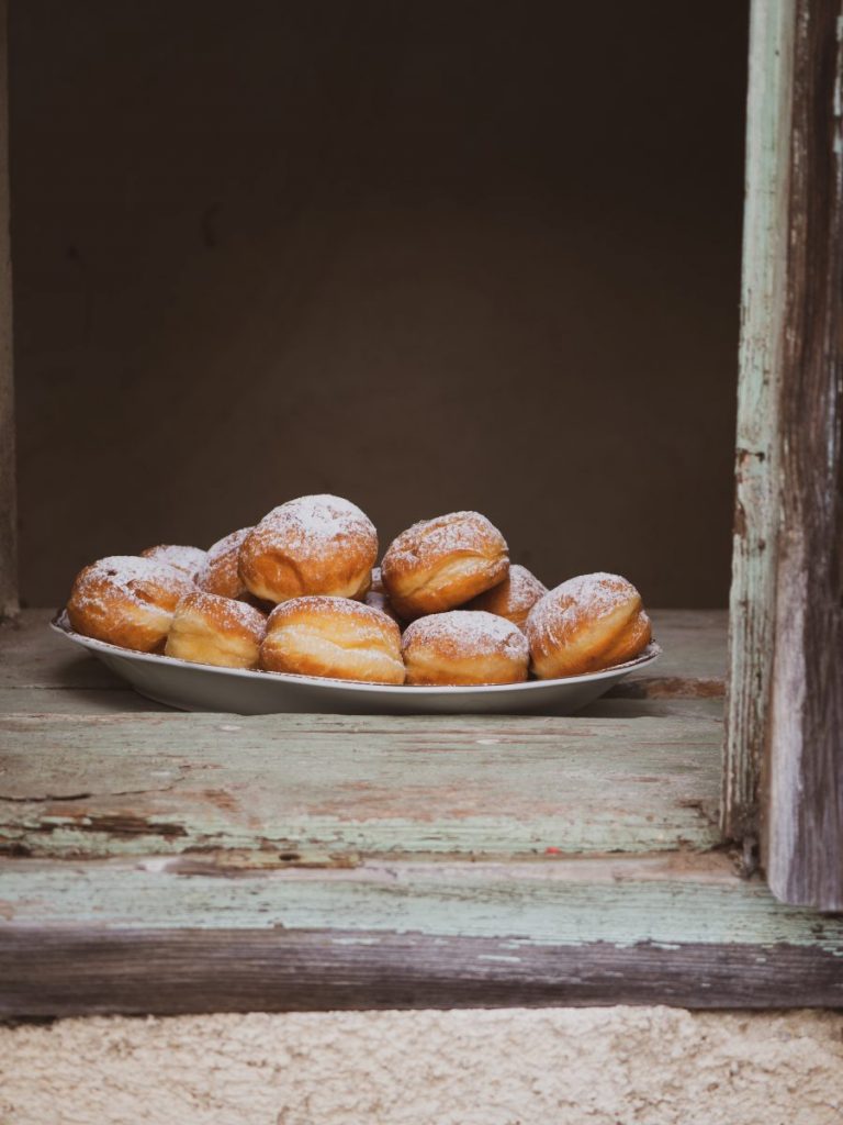 Dual colour sweet potato sago kuih » Reciprocal Recipes